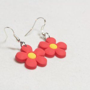 Jewelry | Katy Perrys Picks Daisy Red Yellow Rave Retro Mod Earrings ...